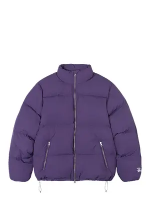 StÜssy Down Puffer Nylon Jacket - Purple