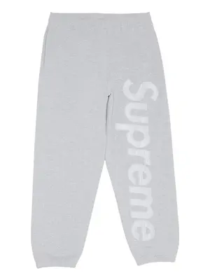 Supreme Satin Appliqué Sweatpant 'ash - Grey