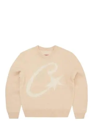CORTEIZ C Star Mohair Knit Sweater - Cream