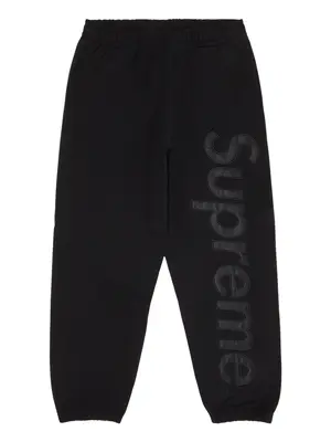 Supreme Satin Appliqué Sweatpant - Black