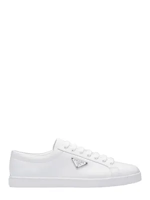 Prada Brushed Leather Sneaker - White