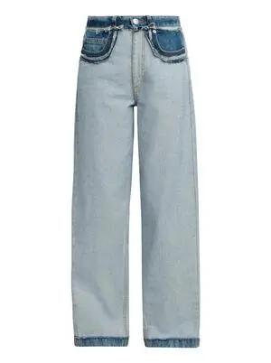 Marni Two-toned Wide-leg Jeans - Azure
