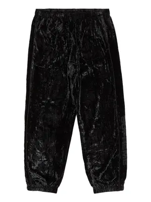 Supreme Crushed Velvet Track Pant - Black