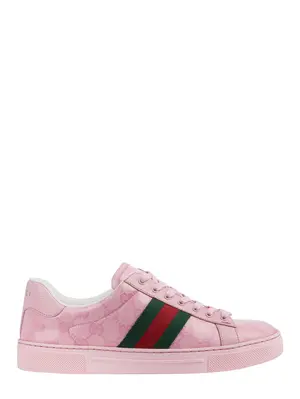 Gucci Ace Gg Crystal Canvas Sneakers - Pink