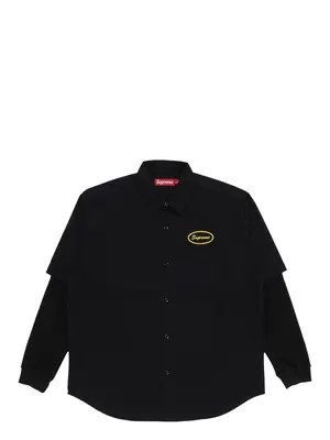 Supreme Thermal Sleeve Work Shirt - Black