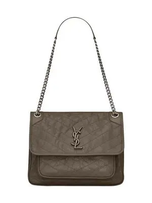 Saint Laurent Medium Niki Monogram Chain Bag - Brown