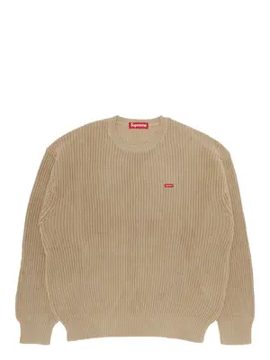Supreme Small Box Ribbed Sweater - Tan