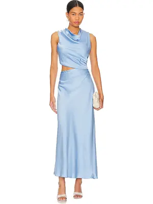 Misha Collection Amadeus Midi Dress - Hydrangea Blue