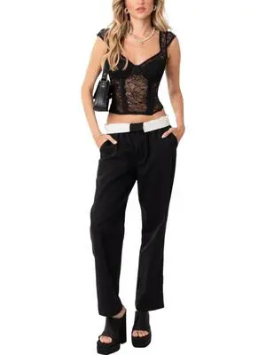 EDIKTED Edikted Rita Lace Corset Top
