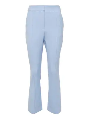 Veronica Beard Veronica Beard Tani Cropped Flared Pants Blue