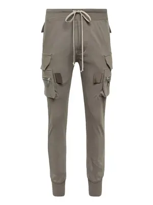 Rick Owens Mastodon Cotton Jersey Cargo Pants - Neutrals