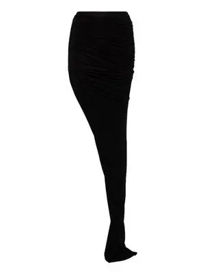 Rick Owens Rick Owens Edfu Ruched Maxi Skirt Black