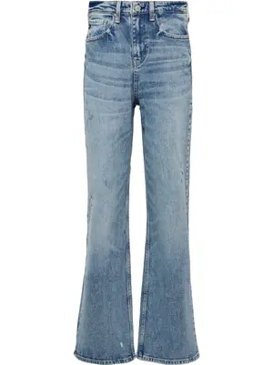Ag Alexxis High-rise Wide-leg Jeans - Blue