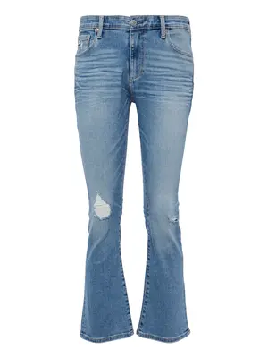 Ag Jodi Cropped Flare Jeans - Blue