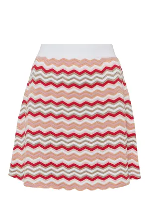 Missoni Zig Zag Cotton-blend Miniskirt - Multicoloured