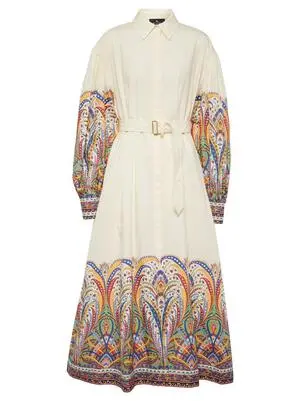 Etro Paisley Cotton Poplin Shirt Dress - Multicoloured