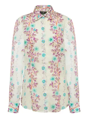 Etro Floral Cotton Shirt - Multicoloured