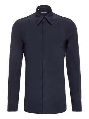 Dolce & Gabbana Silk Crêpe De Chine Shirt - Black