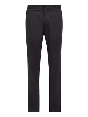 Dolce & Gabbana Regular Fit Cotton-blend Pants - Blue