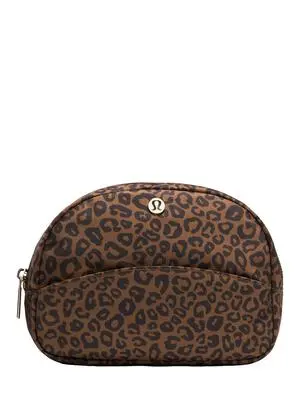 Lululemon City Essentials Pouch Leopardo Shift Midi Desert Khaki/night Brown/gold