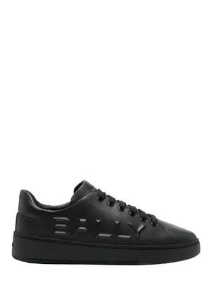 Bally Logo-embossed Leather Sneakers - Black