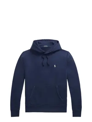 Polo Ralph Lauren Polo Pony-embroidered Cotton Hoodie - Blue