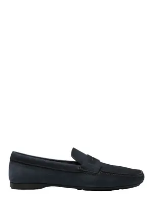 Church's Pebbled-leather Loafers - Blue