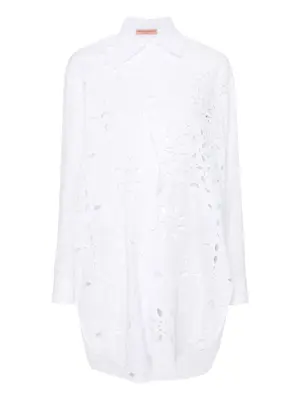Ermanno Scervino Broderie Anglaise Cotton Shirt - White
