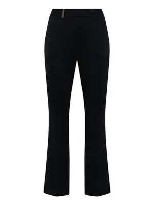 PESERICO Ottoman Fine-Ribbed Flared Trousers