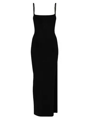 MISBHV Fine-knit Maxi Dress - Black
