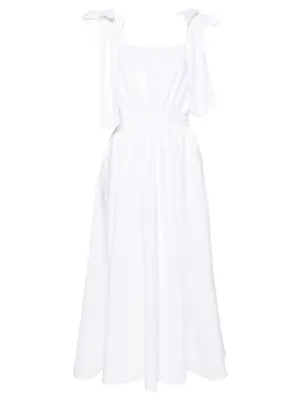 MSGM MSGM Bow-Detailed Midi Dress