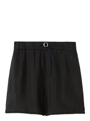 JIL SANDER Buckle-fastening Thigh-length Shorts - Black