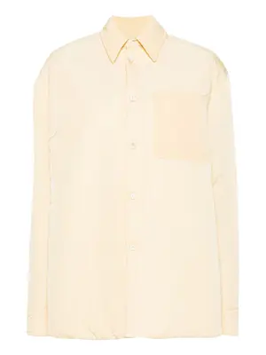 Fabiana Filippi Crinkled Button-up Jacket - Yellow
