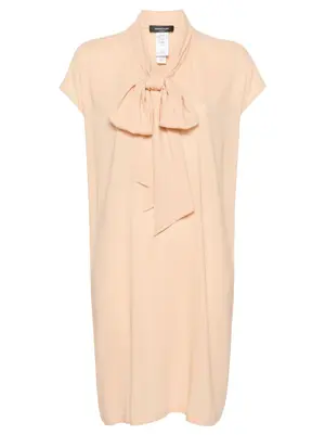 Fabiana Filippi Scarf-detail Mini Dress - Orange