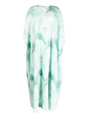 BAMBAH Jacquard Kaftan Dress - Green