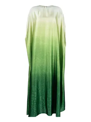 BAMBAH Gradient-effect Kaftan Dress - Green