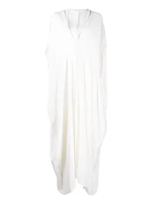 BAMBAH Draped Kaftan Dress - White