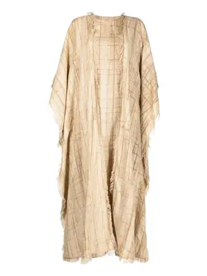 BAMBAH Linen Two-piece Kaftan Dress - Brown