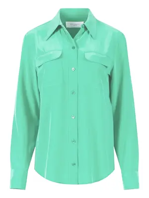 Equipment Signature Silk Shirt - Green