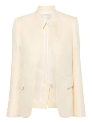 Zadig&Voltaire Lurex Single-breasted Blazer - Yellow