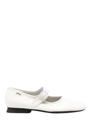 Camper Camper Casi Myra Leather Ballerina Shoes Neutrals