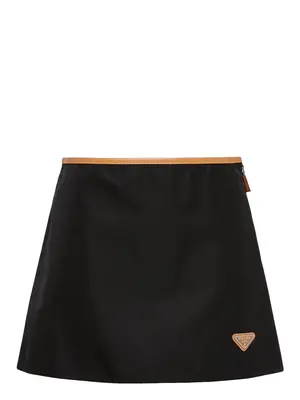 Prada Re-nylon Miniskirt - White