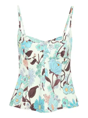 STELLA MCCARTNEY Stella McCartney Floral-Print Peplum Top