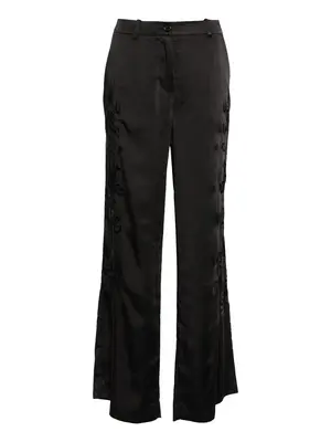 P.a.r.o.s.h Dragon-embroidered Trousers - Black