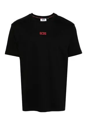 Gcds Logo-print Cotton T-shirt - Black