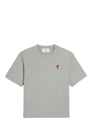 Ami De Coeur Embroidered T-shirt - Grey