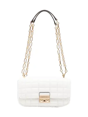 Michael Kors Tribeca Quilted Shoulder Bag - White