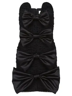 Nina Ricci Bow-detail Bustier Minidress - Black