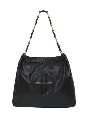 ANINE BING Kate Leather Shoulder Bag - Black