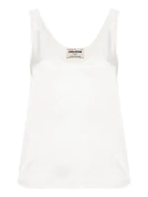 Zadig&Voltaire Satin Tank Top - Neutrals